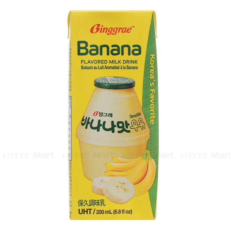 Sữa Tươi Tiệt Trùng Binggrae Vị Chuối Hộp 200ml