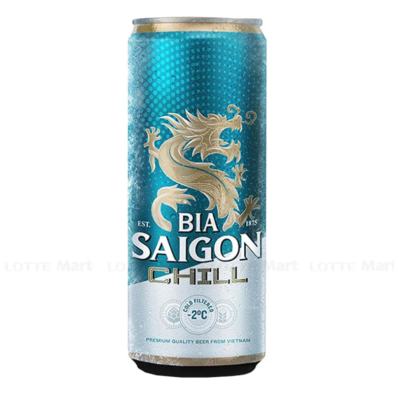 Thùng 24 Lon Bia Sài Gòn Chill 330ml/Lon