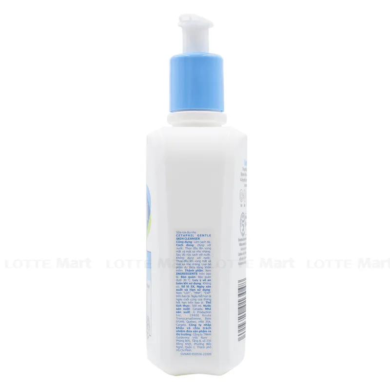 Sữa Rửa Mặt Cetaphil Gentle Skin Cleanse Dịu Nhẹ Cho Da Nhạy Cảm Chai 500ml