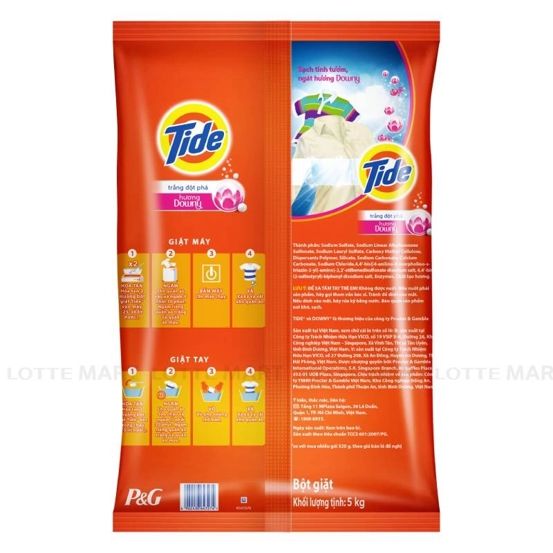 Bột Giặt Tide Hương Downy 5kg
