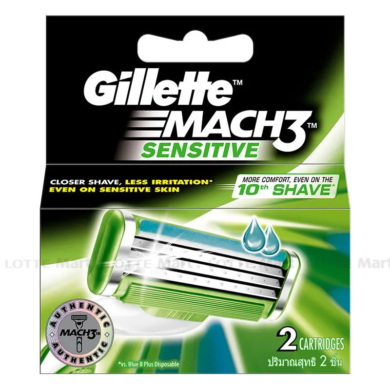 Lưỡi Dao Cạo Gillette Mach 3 Sensitive Vỉ 2 Cái