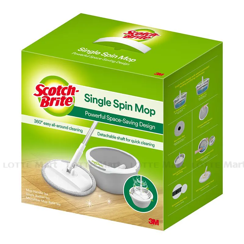 Bộ Lau Nhà 360 Độ Scotch - Brite Cải Tiến 2 Trong 1 (Giao Màu Ngẫu Nhiên)