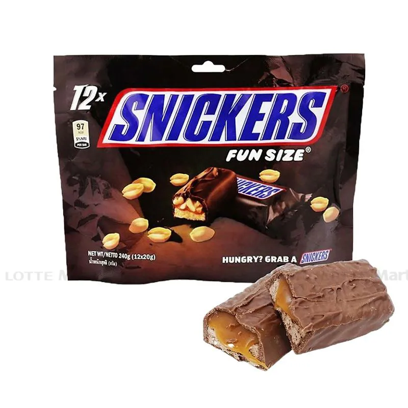 Kẹo Chocolate Snickers Funsize 240G