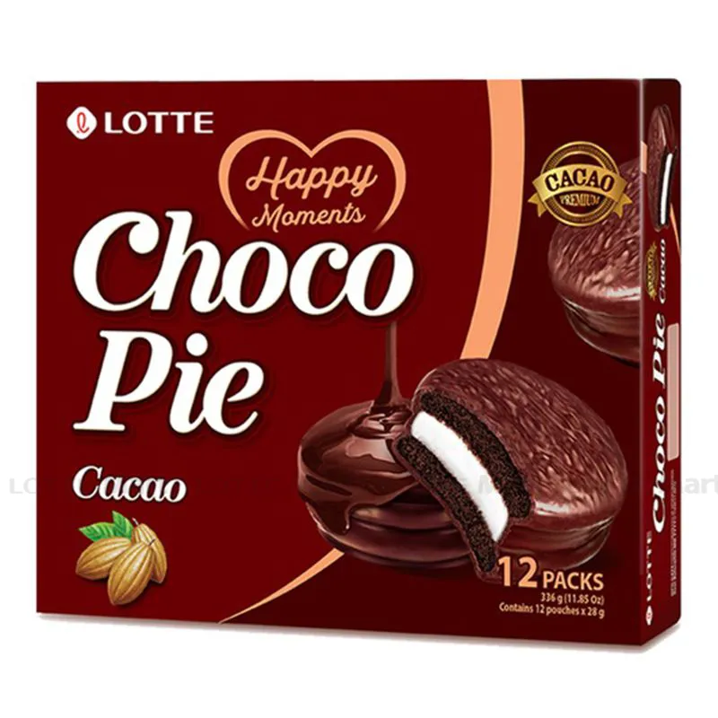 Bánh Lotte Choco Pie Vị CaCao 12 Gói x 336g