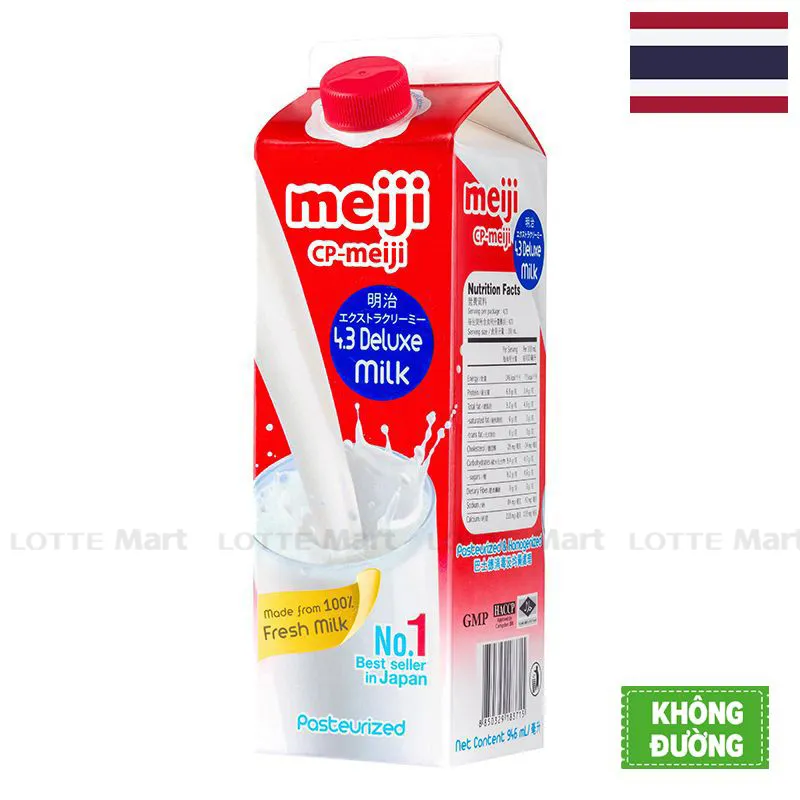 Sữa Tươi Thanh Trùng Meiji Milk Premium 4.3% Hộp 946ml