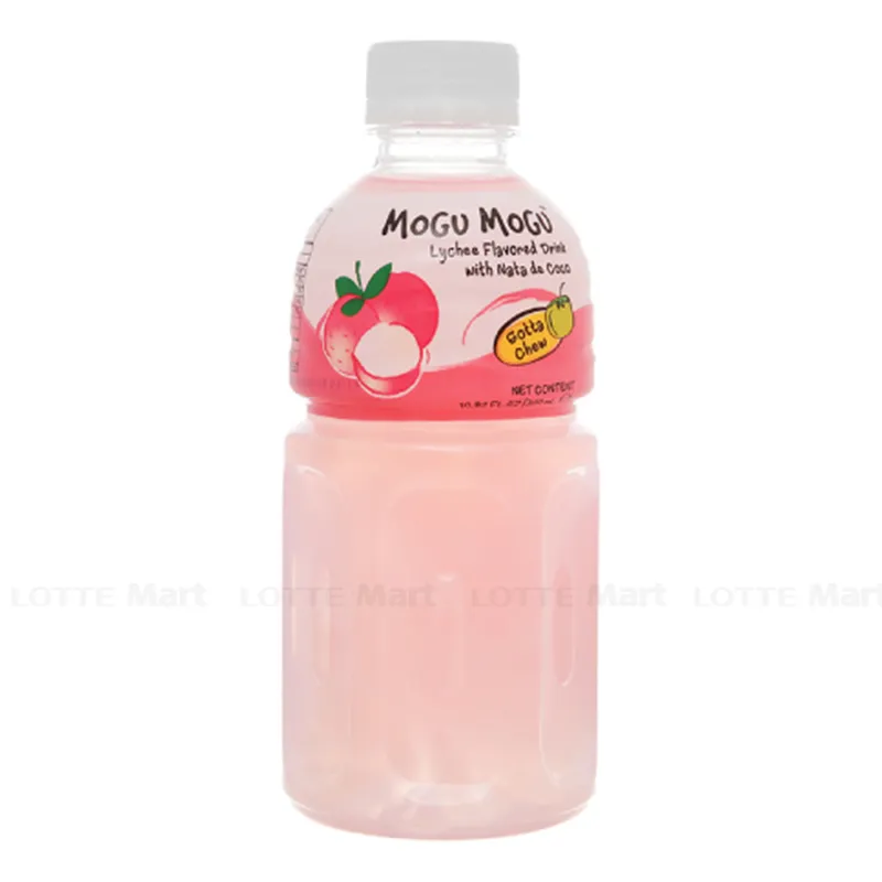 Nước Uống Mogu Mogu Vị Vải Với Thạch Dừa Chai 320ml