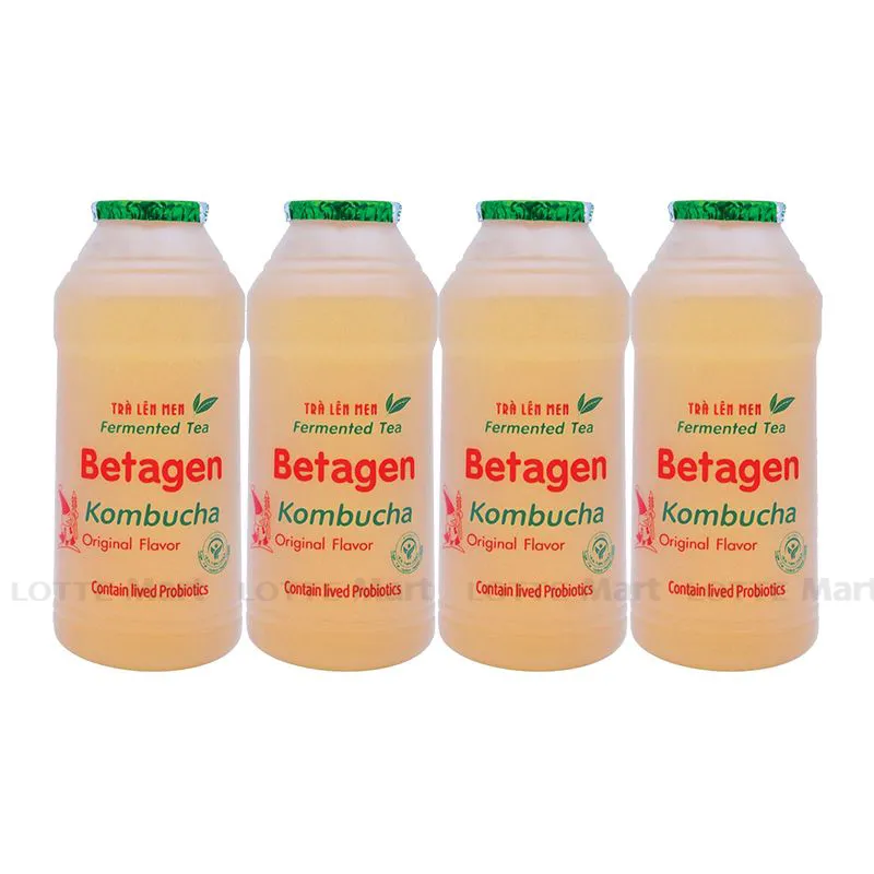 Lốc 4 Chai Nước Lên Men Betagen Kombucha 200ml