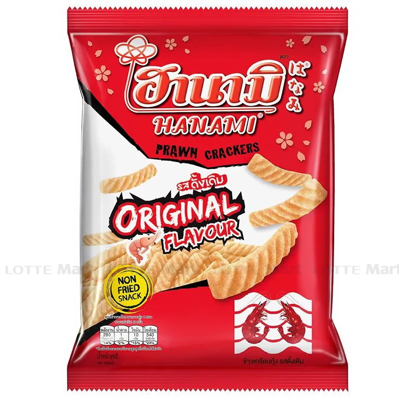 Snack Tôm Hanami Vị Tự Nhiên 52G