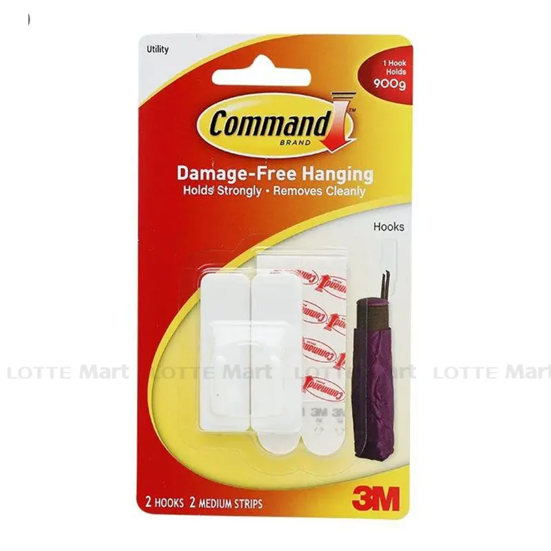 Móc Dán Tường 900g Command 3M 17501 ANZ Vỉ 2 Cái