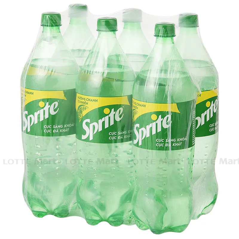 Lốc 6 Chai Nước Ngọt Có Gas Sprite 1.5L