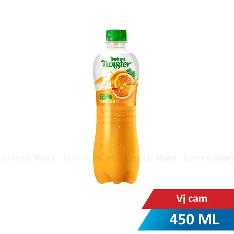Nước Cam Ép Twister Chai 450ML