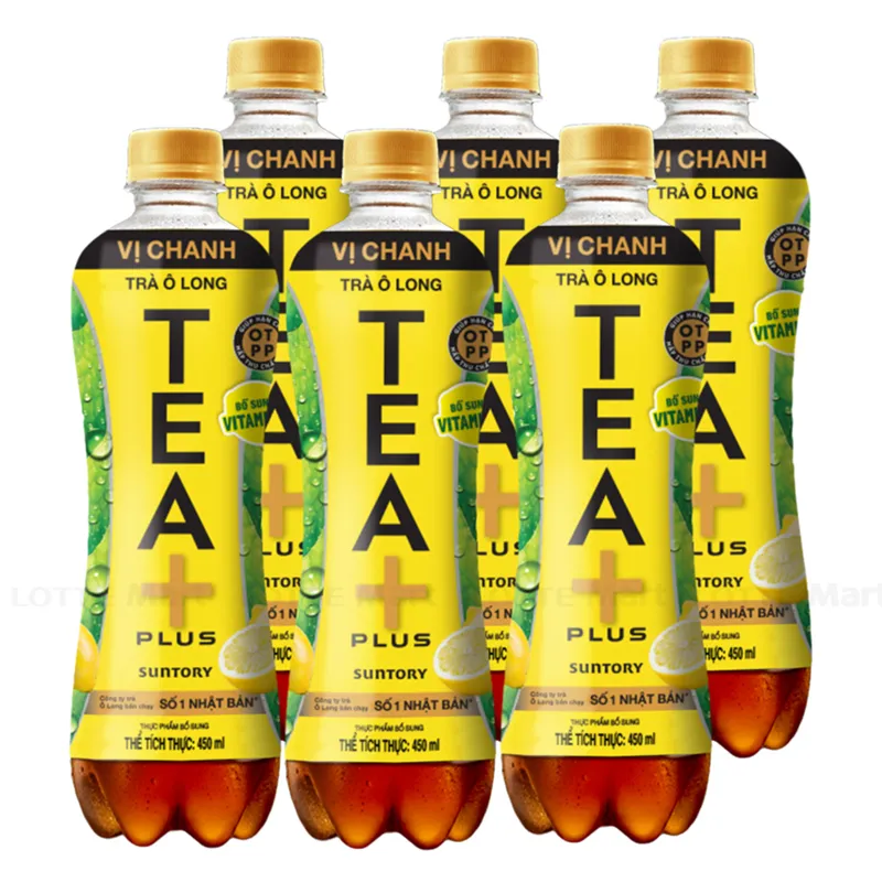 Trà Ô Long Tea Plus Vị Chanh 450ml x Lốc 6 Chai