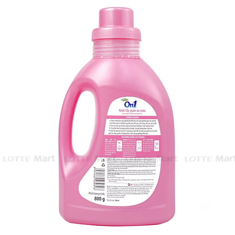 Nước Tẩy Quần Áo Màu On1 Tropical Blossom 800g