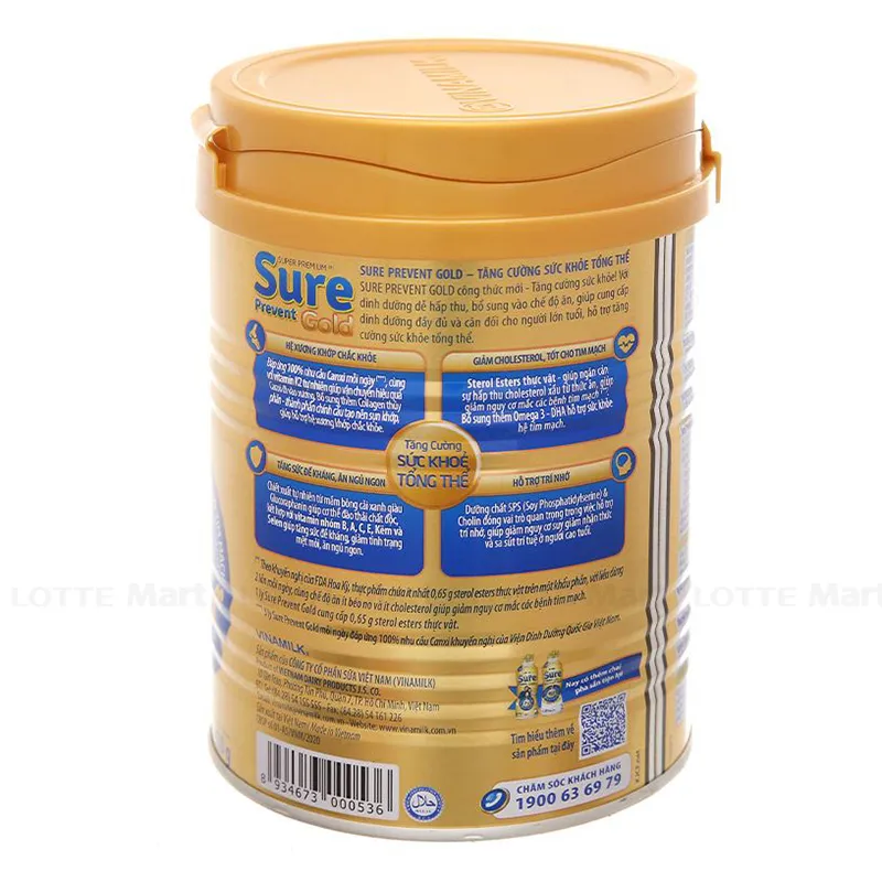 Sữa Bột Vinamilk Sure Prevent Lon 900g