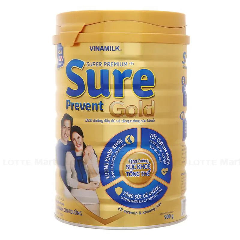Sữa Bột Vinamilk Sure Prevent Lon 900g