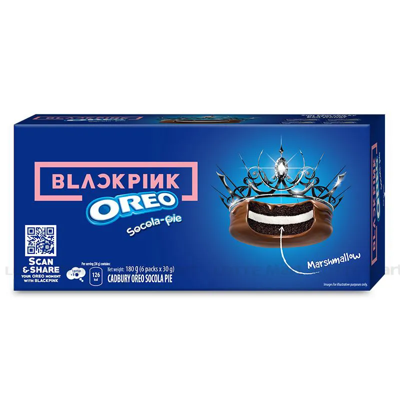 Bánh Socola Pie Cadbury Oreo Hộp 180g (6 Gói x 30G)