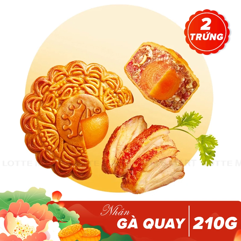 Bánh Trung Thu Kinh Đô Gà Quay XO 2 Trứng 2 210g