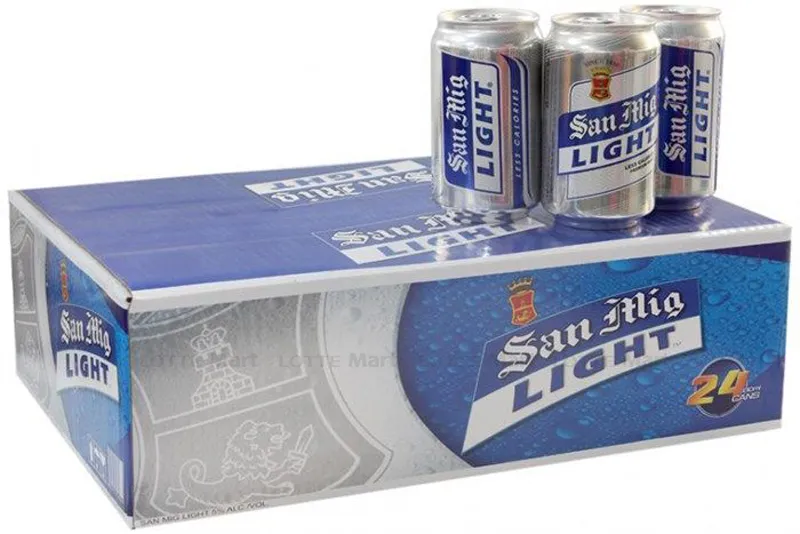 Bia San Miguel Light Thùng 24 Lon x 330ml
