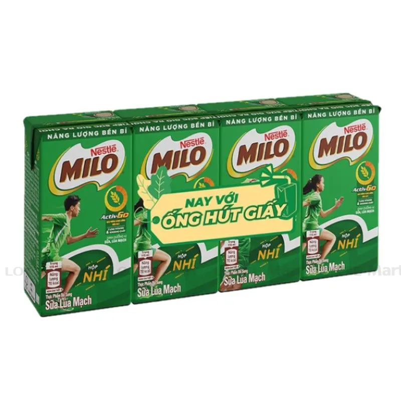 Sữa Lúa Mạch Nestlé Milo Lốc 4 Hộp 110ml