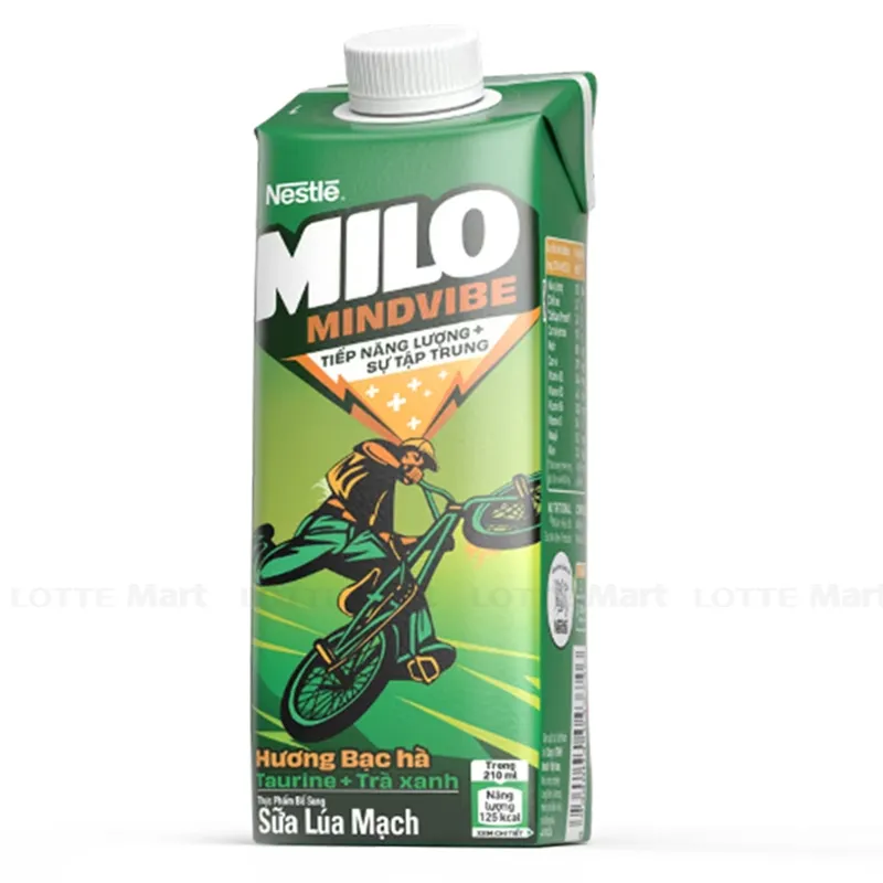 Sữa Lúa Mạch Nestle Milo Mindvibe Hương Bạc Hà Hộp 200ml