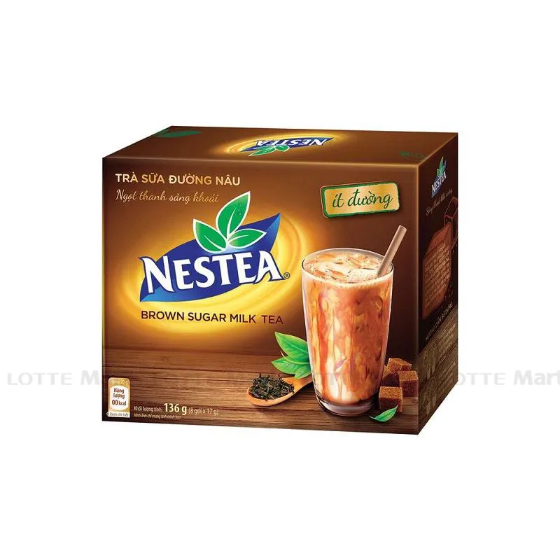 Trà Sữa Đường Nâu Nestea (17g x 8 Gói)