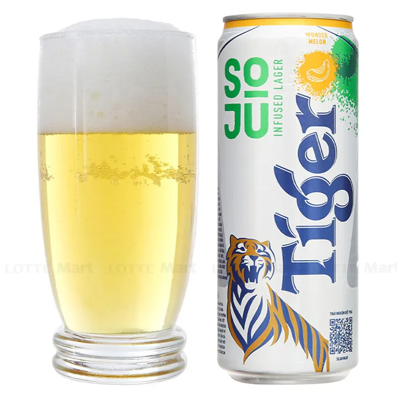 Bia Tiger Soju Infused Lager Wonder Melon Vị Dưa Lưới 330ml x Thùng 20 Lon