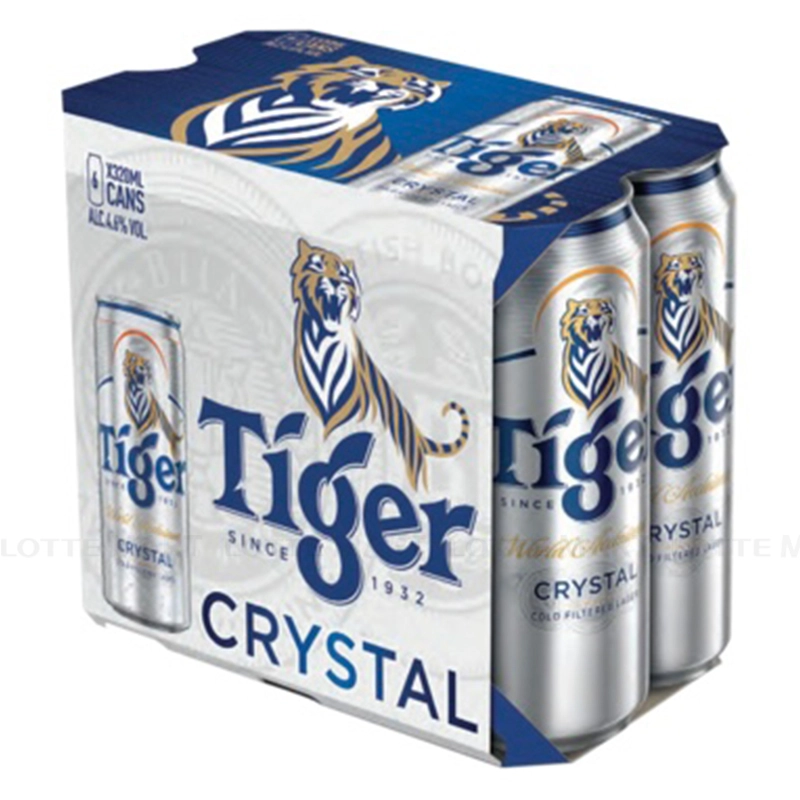 Bia Tiger Crystal 330ml x Lốc 6 Lon