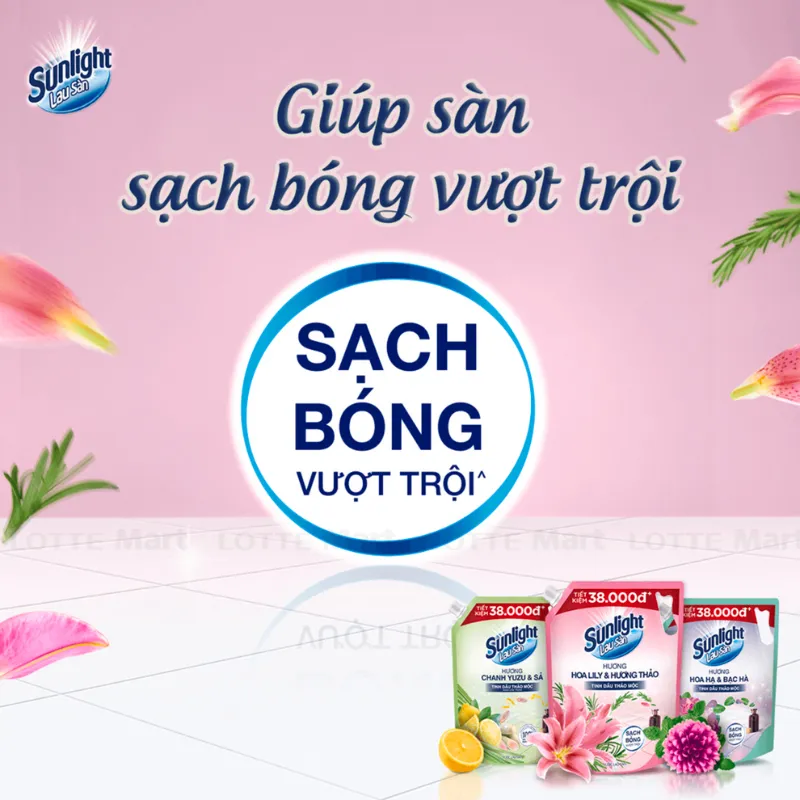 Nước Lau Sàn Sunlight Hoa Hạ Bạc Hà 3.6kg