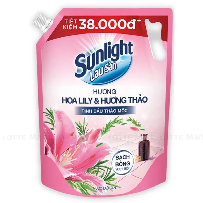 Nước Lau Sàn Sunlight Hoa Lily & Hương Thảo 3.6kg