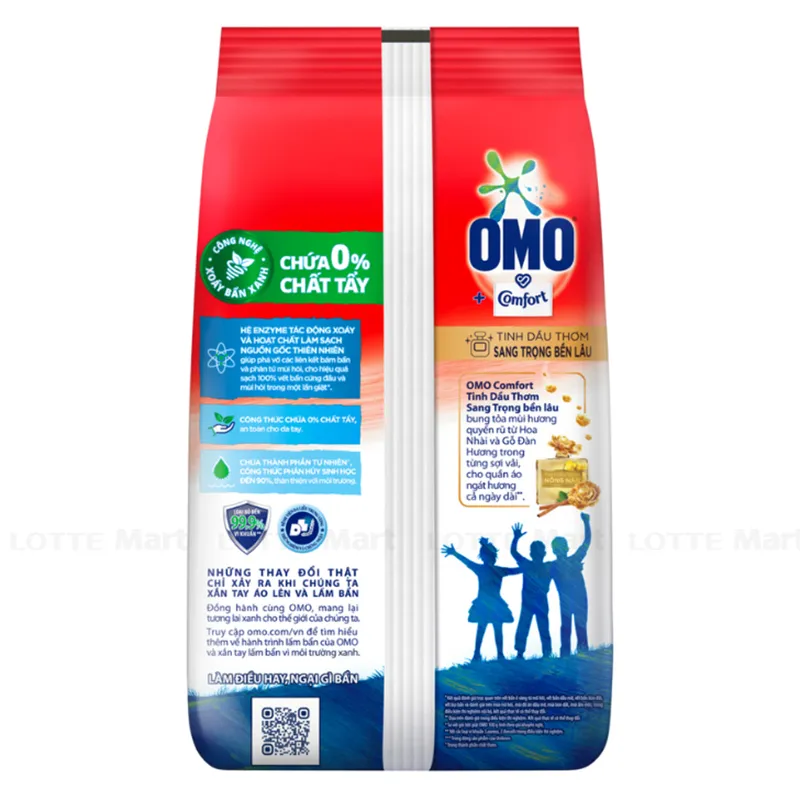 Bột Giặt Omo Comfort Tinh Dầu Thơm Sang Trọng Bền Lâu 700g