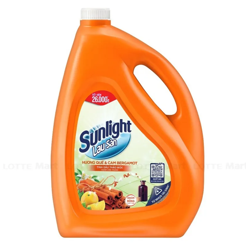 Nước Lau Sàn Sunlight Quế & Cam Bergamot Ngăn Côn Trùng Can 3.6kg