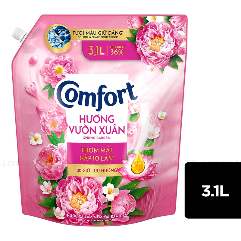 Nước Xả Vải Comfort Lưu Hương Sâu Hương Vườn Xuân 3.2L