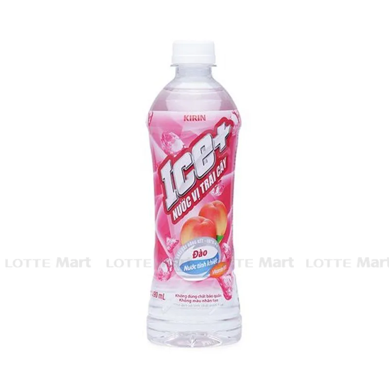 Nước Trái Cây ICE+ Vị Đào Chai 490ml