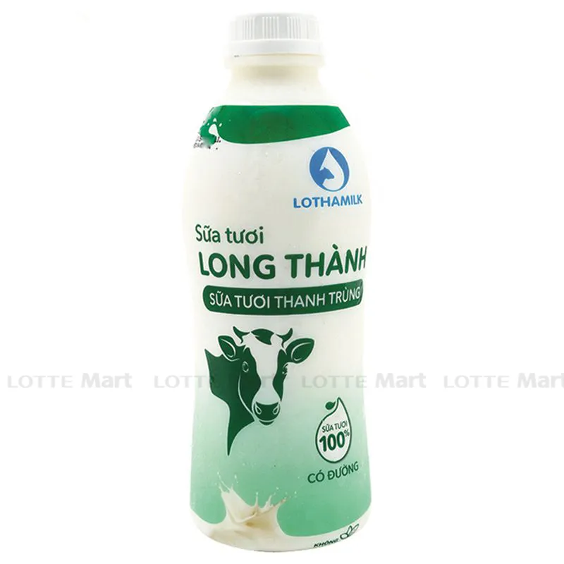 Sữa Tươi Thanh Trùng Lothamilk Có Đường Chai 880ML