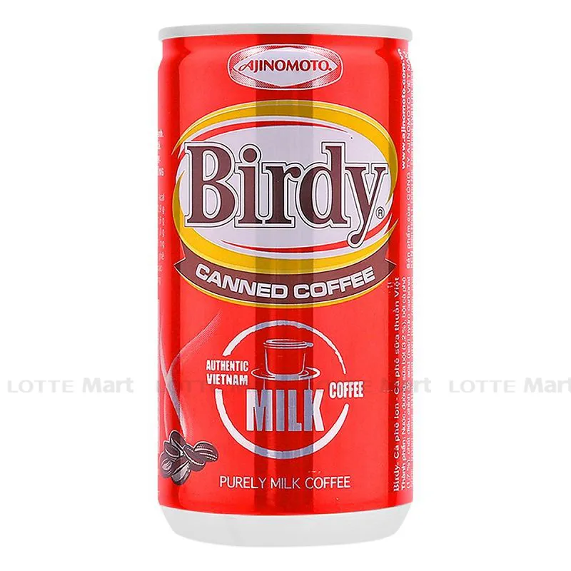 Cà Phê Sữa Robusta Birdy Lon 170ml