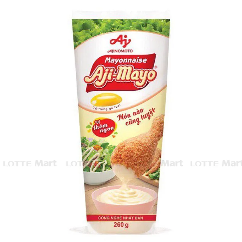 Sốt Mayonnaise Aji-Mayo Vị Chua Béo Chai 260g