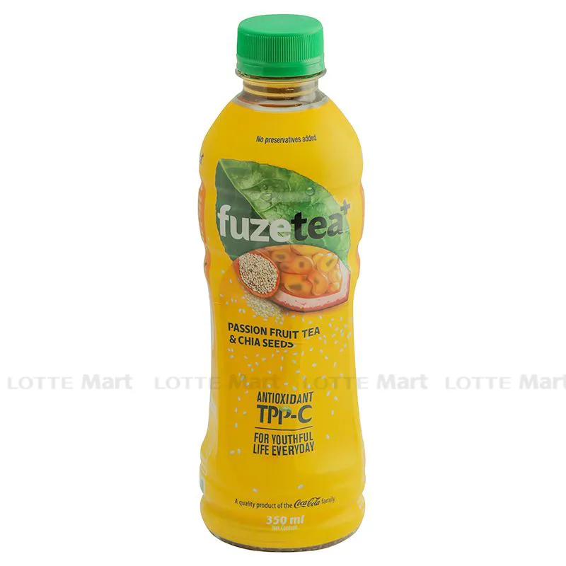 Trà Chanh Dây Và Hạt Chia Fuze Tea Plus Chai 350ml