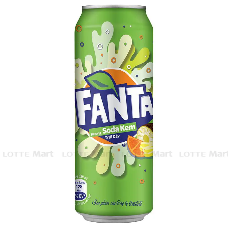 Nước Giải Khát Có Gas Fanta Soda Kem Lon 320ml