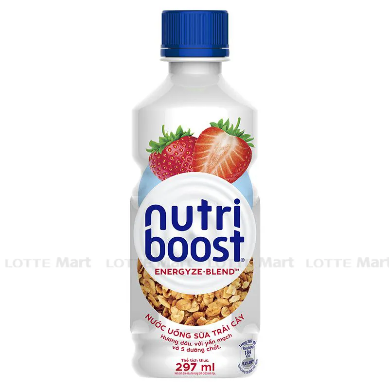 Sữa Trái Cây Nutriboost Hương Dâu & Yến Mạch Chai 297ml
