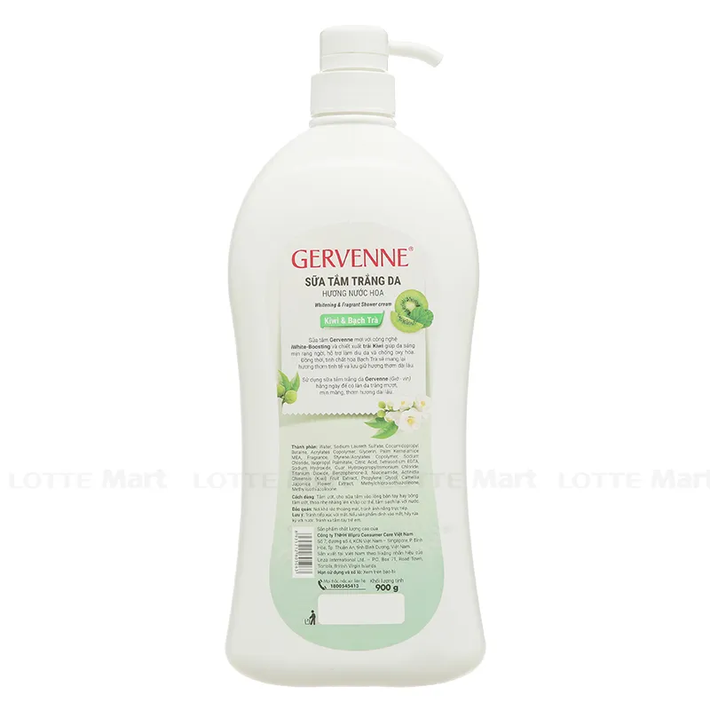 Sữa Tắm Gervenne Tinh Chất Sữa Dê & Hương Hoa Lily 900g
