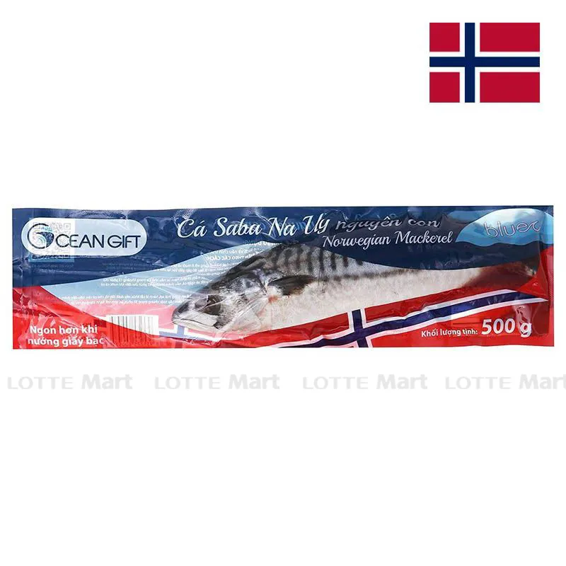Cá Saba Nauy nguyên con Ocean Gift 500g (ea)