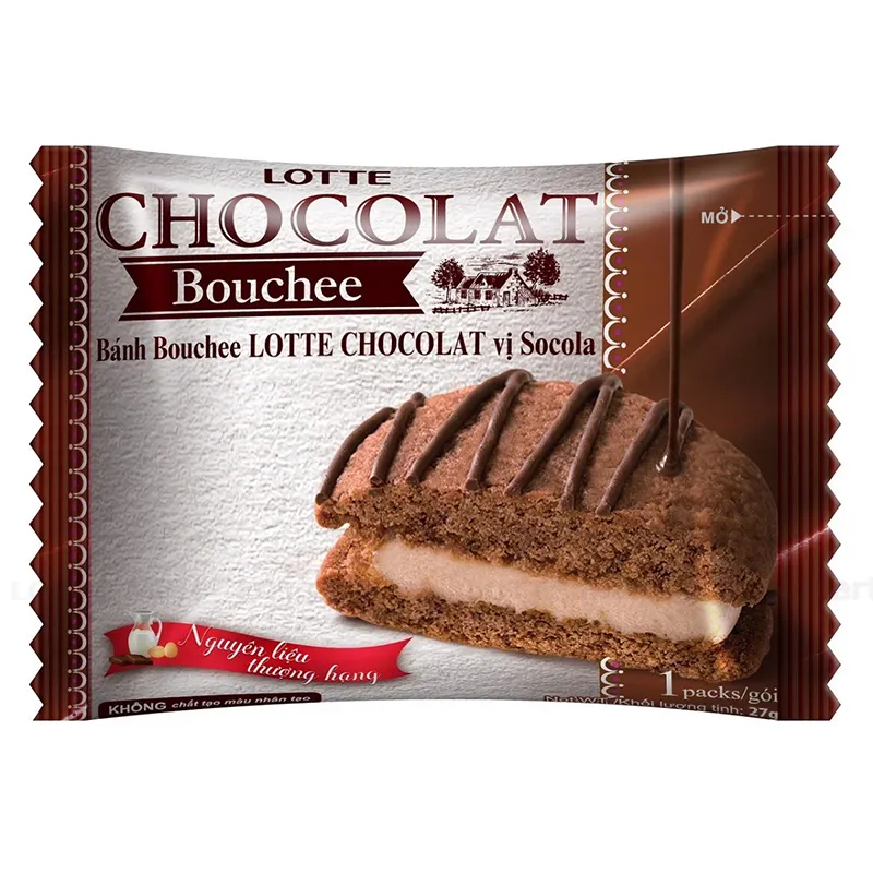 Bánh Lotte Chocolat Bouchee Vị Socola 12 Cái Hộp 324g