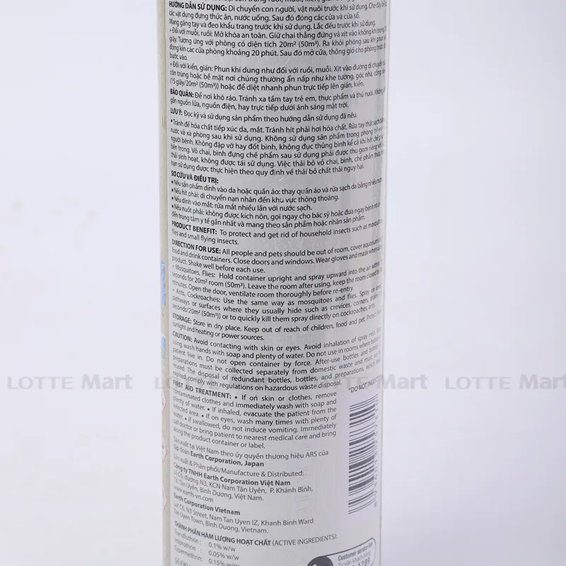 Bình Xịt Côn Trùng Ars Jet Gold 600ml