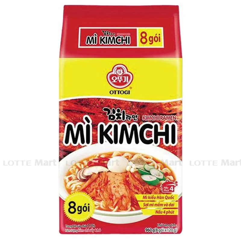 Mì Kim Chi Ottogi 960G (8 Gói x 120G)