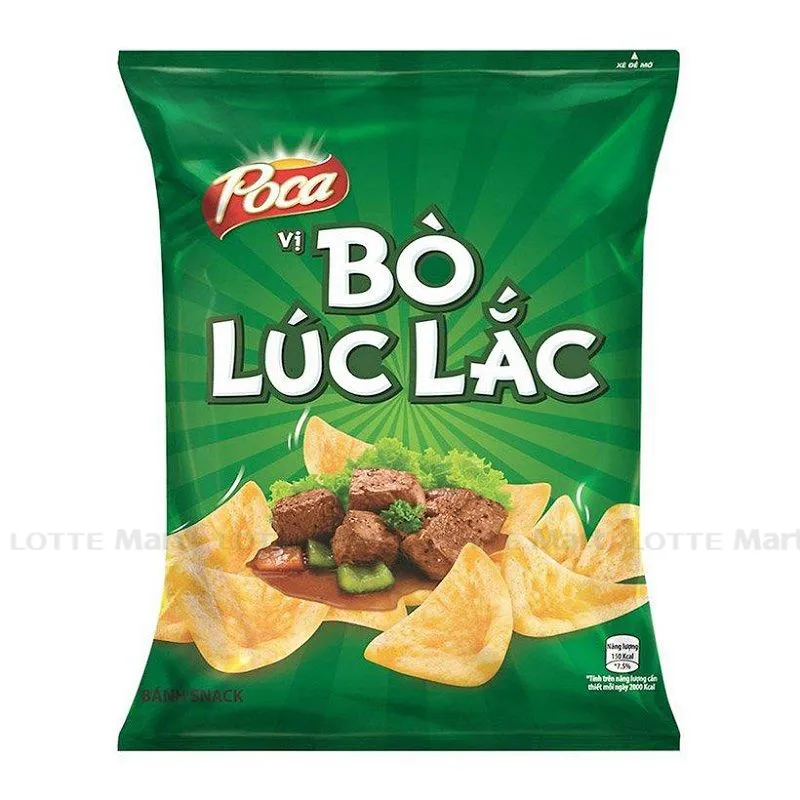 Bánh Snack Poca Bò Lúc Lắc 60g