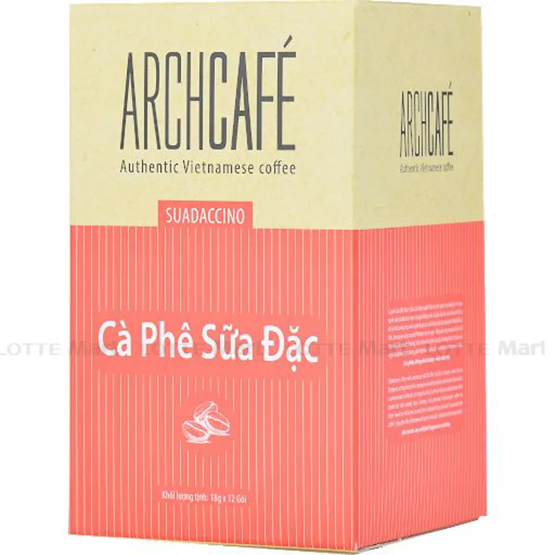 Cà Phê Sữa Đặc Hòa Tan Archcafe Hộp 216G (18G x 12 Gói)