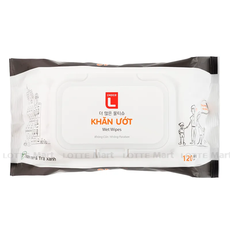 Khăn Ướt Choice L Gói 120 Tờ