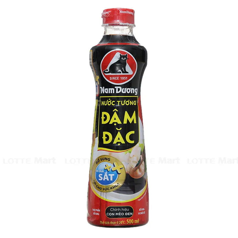 Nước Tương Nam Dương Đậm Đặc Chính Hiệu Con Mèo Đen Chai 500ML
