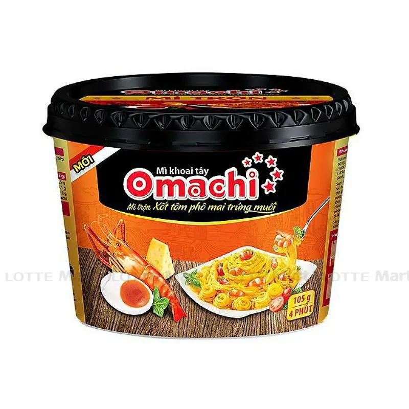 Mì Omachi Xốt Tôm Phô Mai Trứng Muối Hộp 105G