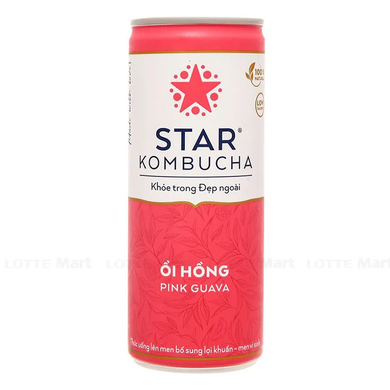 Nước Uống Lên Men Star Kombucha Vị Ổi Hồng 250ml